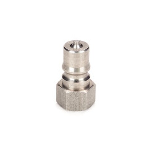 PLUG QDISC HANSEN SST MALE W/F EM 1/4NPT
