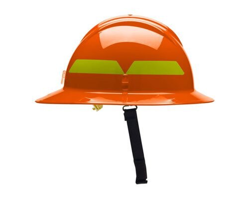 Thermoplastic Wildfire cap-style helmet w/ratchet suspension
