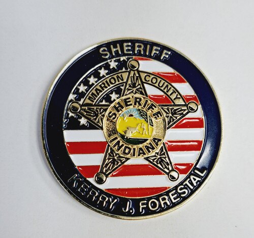 Marion County 200th Anniversary Gold Double-Sided Challenge Coin
