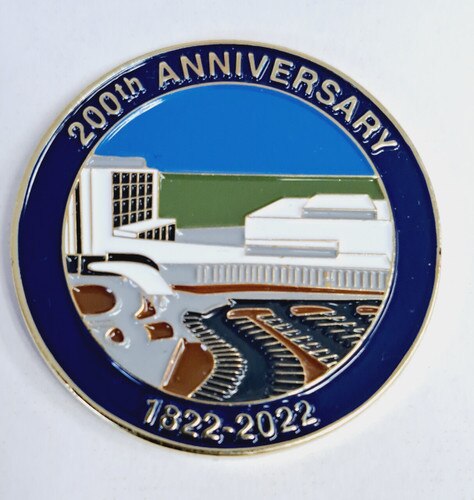Marion County 200th Anniversary Gold Double-Sided Challenge Coin