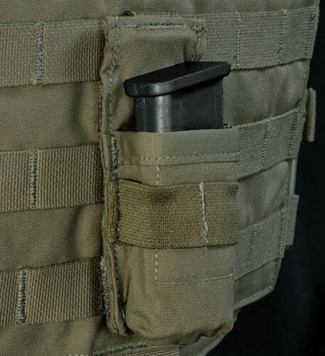 MAG RETENTION SYSTEM SINGLE PISTOL MAG POUCH (NO FLAP)